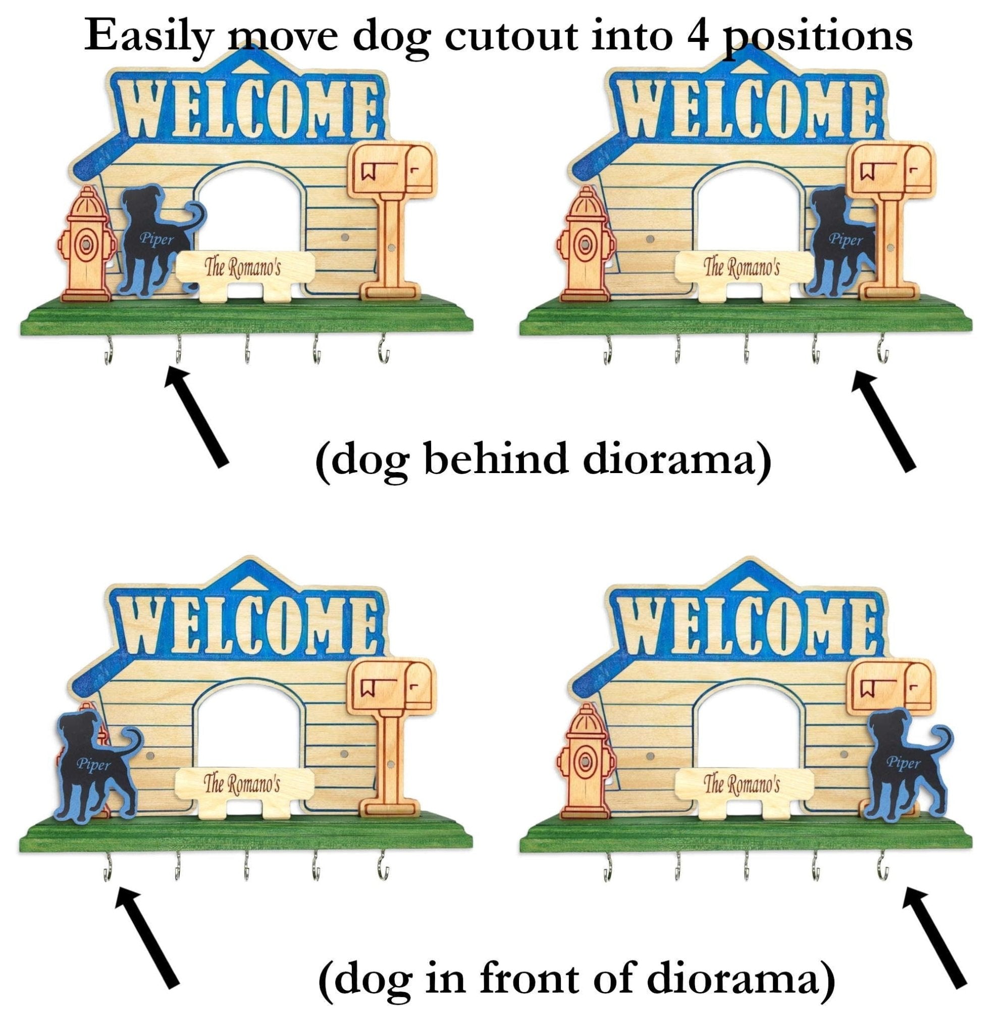 Pekingese • Pitbull • Pomeranian - Key / Leash Holder – DogPound Creations