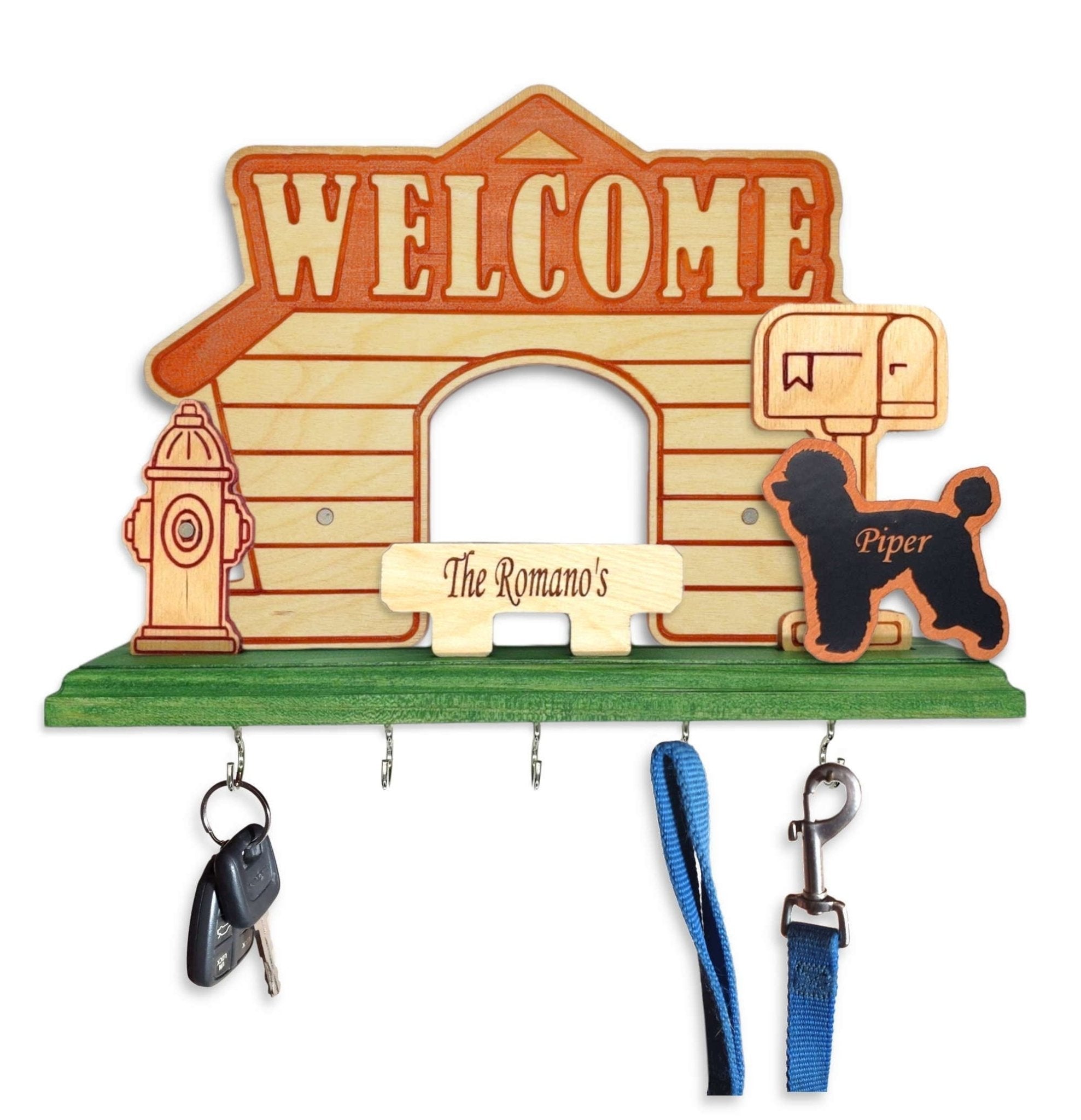 Poodle • Pug • Rottweiler - Key / Leash Holder – DogPound Creations